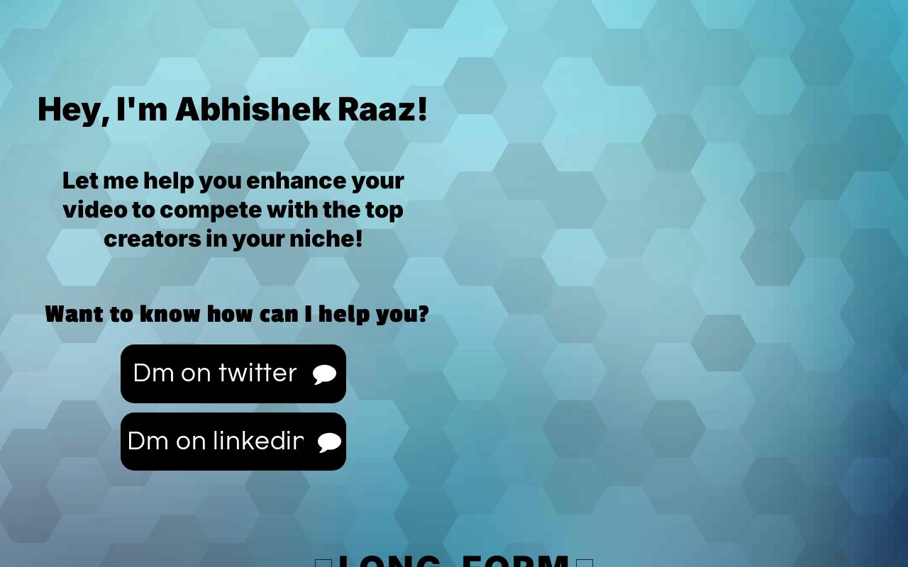 Abhishek's portfolio